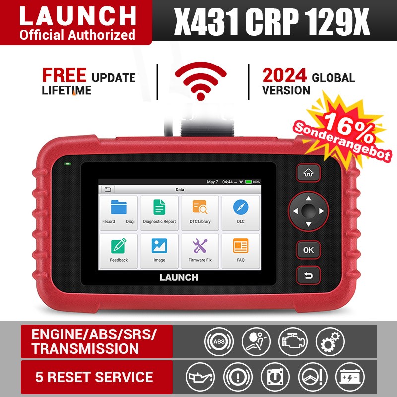 Launch X431 CRP129X OBD2 Scanner Motor ABS SRS AT Diagnosewerkzeugöl SAS EPB TPMS Reset Creader ...